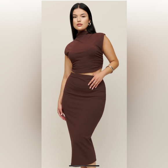 Reformation | Skirts | Reformation Foster Knit 2 Piece Set Xs | Poshmark